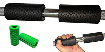 yuhqc Weight Bar Grips Fit Standard Barbell, Dumbell Handles, Thick Bar Training Adapter for Weightlifting & Cable Attachments Fitness Training Rope Grips for Body Arm Forearm Builder Strength