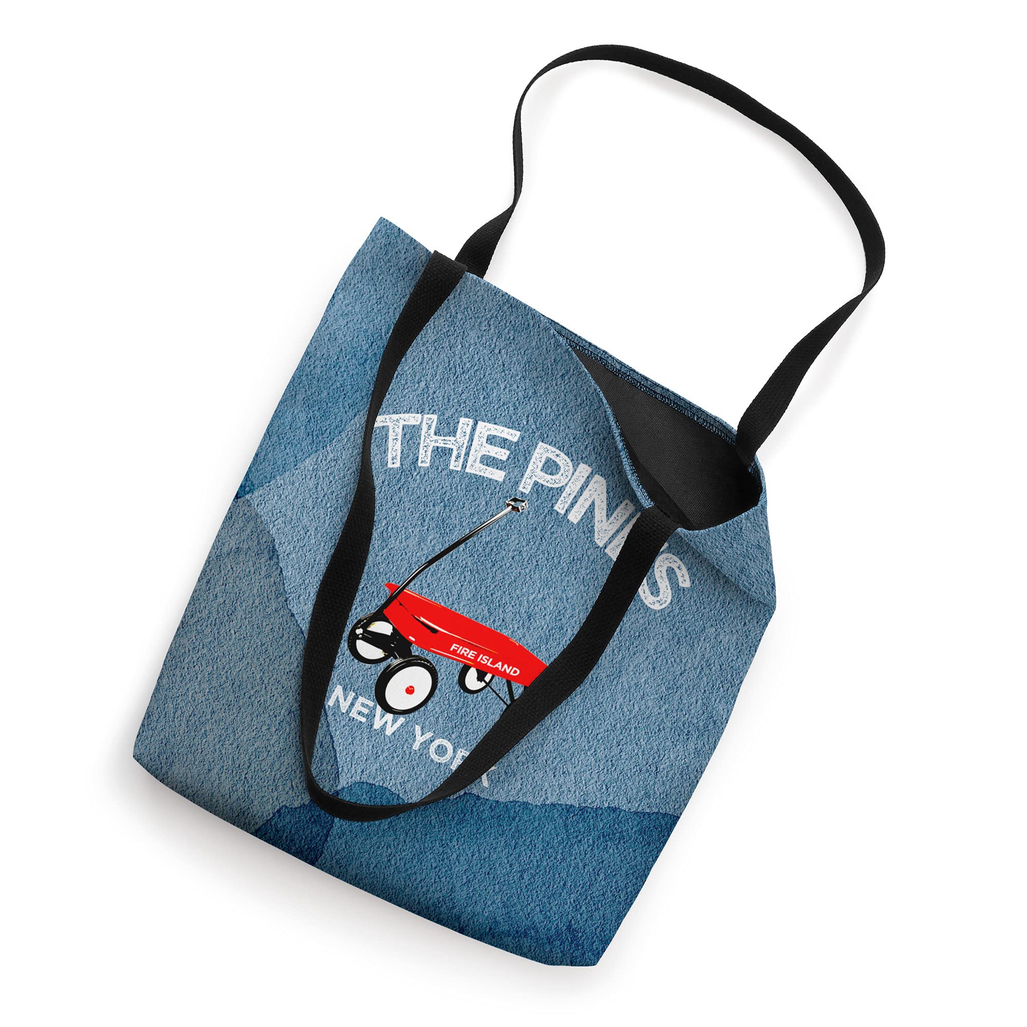 THE PINES Fire Island RED WAGON Long Island NY Ferry Beach Tote Bag