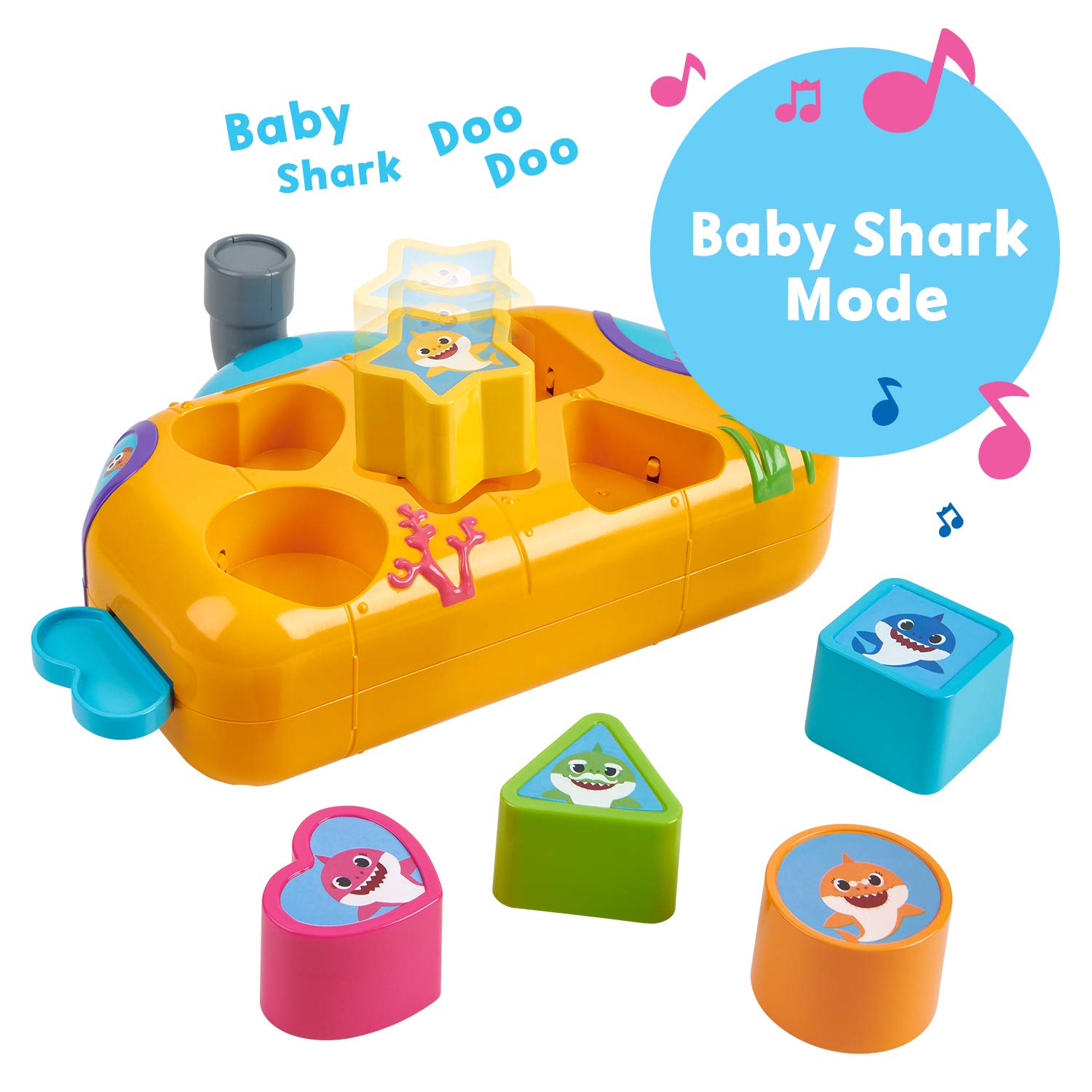WowWee Pinkfong Baby Shark Melody Shape Sorter - Preschool Toy