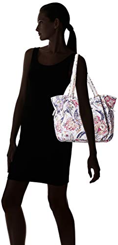 Vera Bradley Women's Cotton Glenna Satchel Purse, Hummingbird Park, One Size