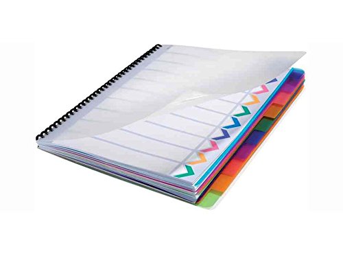 Rexel Binding Divider Set with Dividers 5-Part Translucent and 2X Covers A4 Clear Ref 2101323E