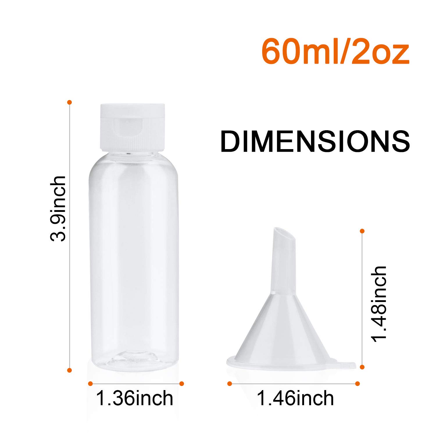 Woaiwo-q Travel Bottles TSA Approved,2 oz Plastic Bottles Small Squeeze Bottles Leak Proof Silicone Travel Size Containers with Flip Cap (30 Bottles)