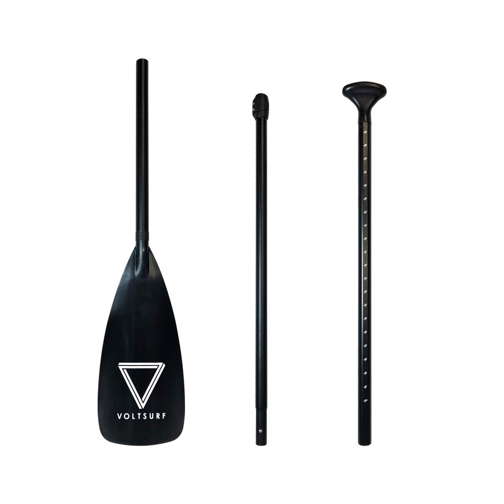 VoltSurf - 11' All-Around - iSUP Inflatable Paddle Board Kit + Leash & Backpack w/Wheels (6 Inch Thick)