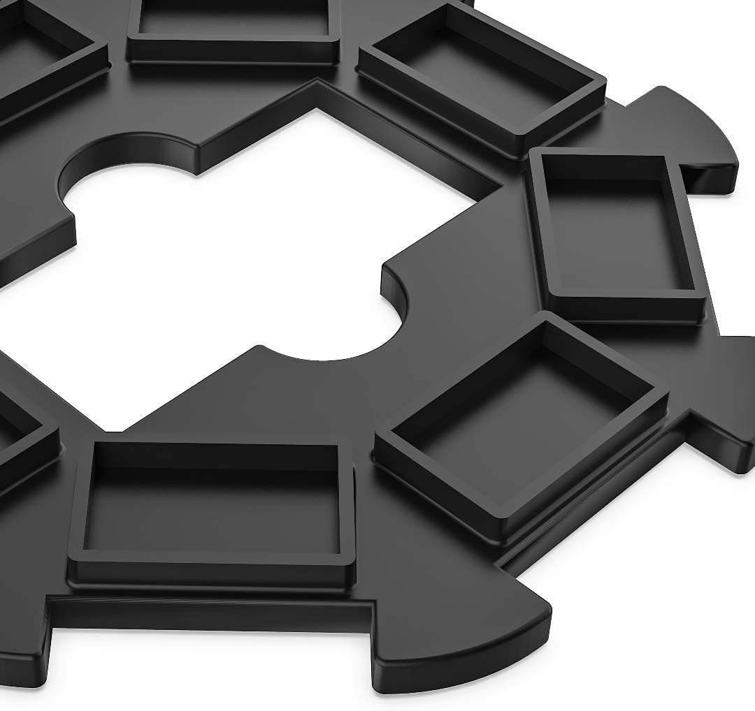 Volareo Mexican Train Hub - Replacement Hub Centerpiece for Mexican Train Dominoes (Black)