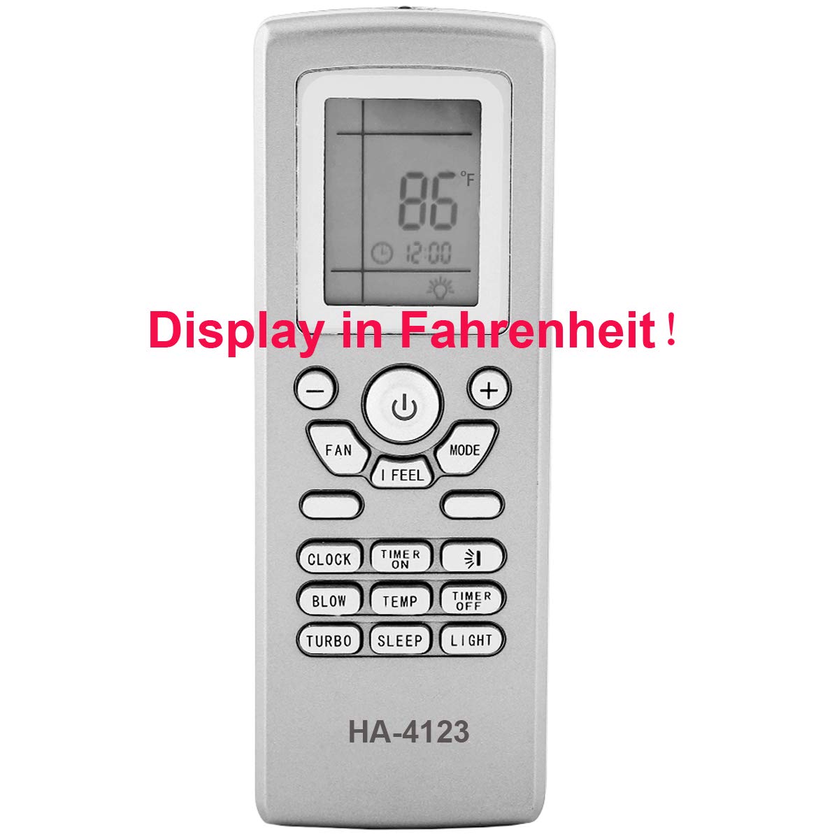 YING RAY Replacement for Friedrich Air Conditioner Remote Control MM09YJ MM12YJ MWM09Y1J MRM09Y1J MWM12Y1J MRM12Y1J BR0412W1A BR1224W3A (Display in Fahrenheit)