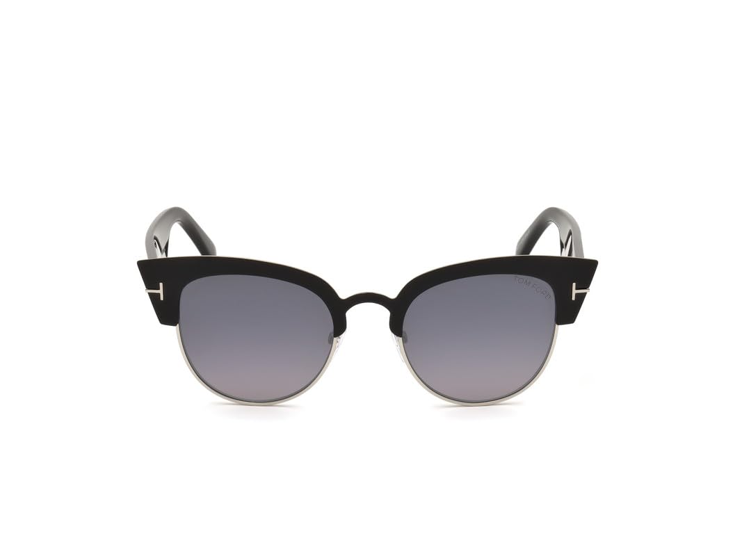 Tom Ford FT0607 05C Alexandra Retro Sunglasses Lens Category 3 Lens Mirro Black ,51mm