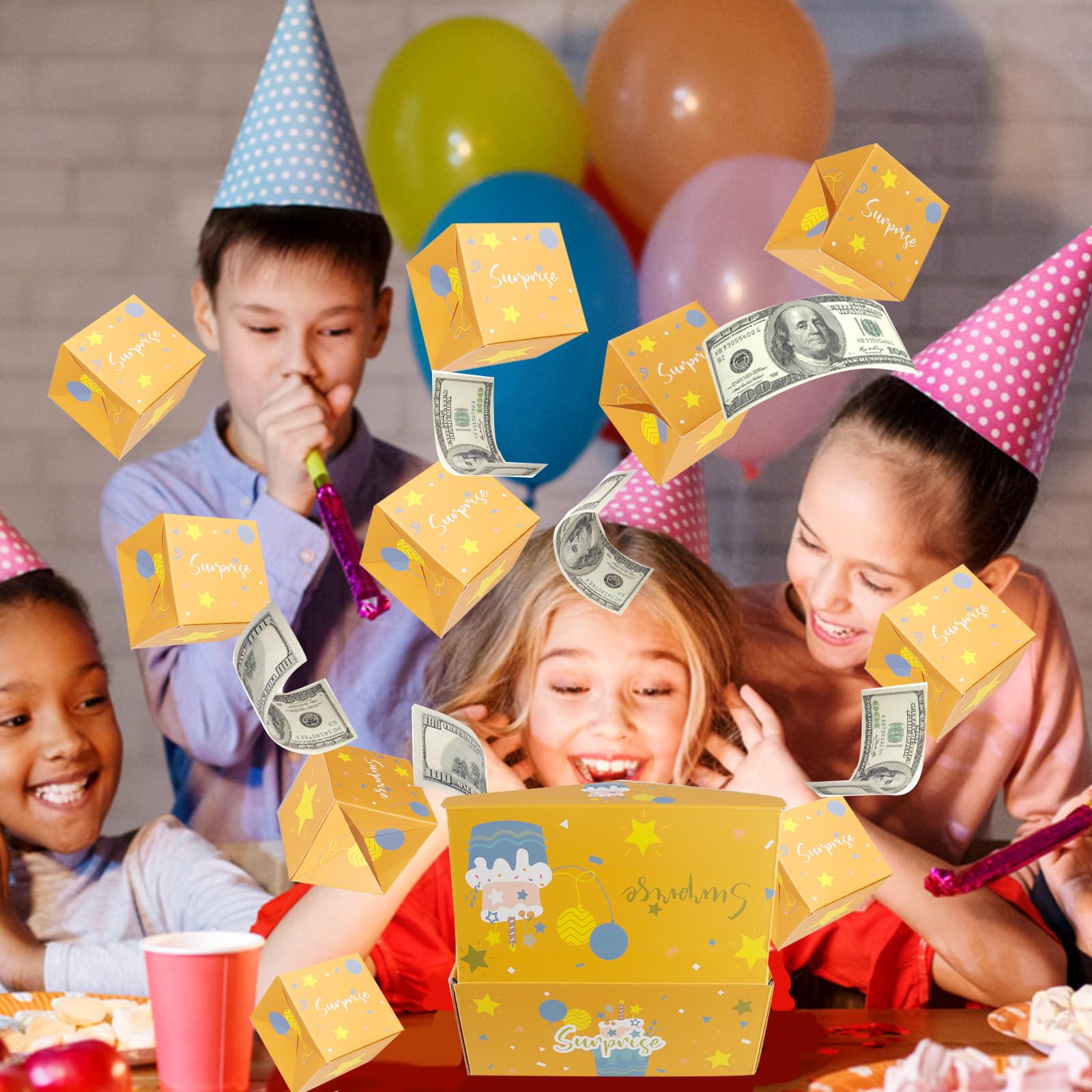 Surprise Gift Box Explosion, Happy Birthday Surprise Gift Boxes, Surprise Box Gift Box for Money, Pop-Up Explosion Gift Box, Exploding Pop Up Money Box, Gift Box Explosion for Money and Birthday