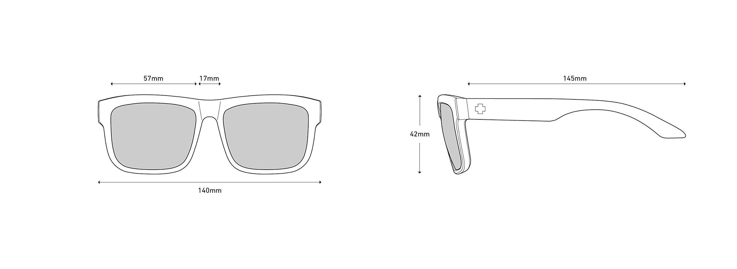 SPY Discord Whitewall - HD Plus Gray Green w/Red Spectra Mirror