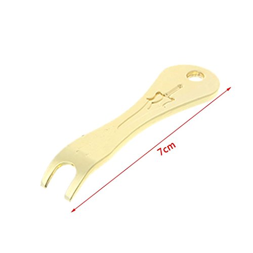 Zittop Acoustic Guitar Bridge Pins Puller Peg Remover - Strings Change - Multifunction Guitar Peg Puller Bridge Pin Remover Extractor Removal Metal Handy Tool Kit Accessories (Bronze)