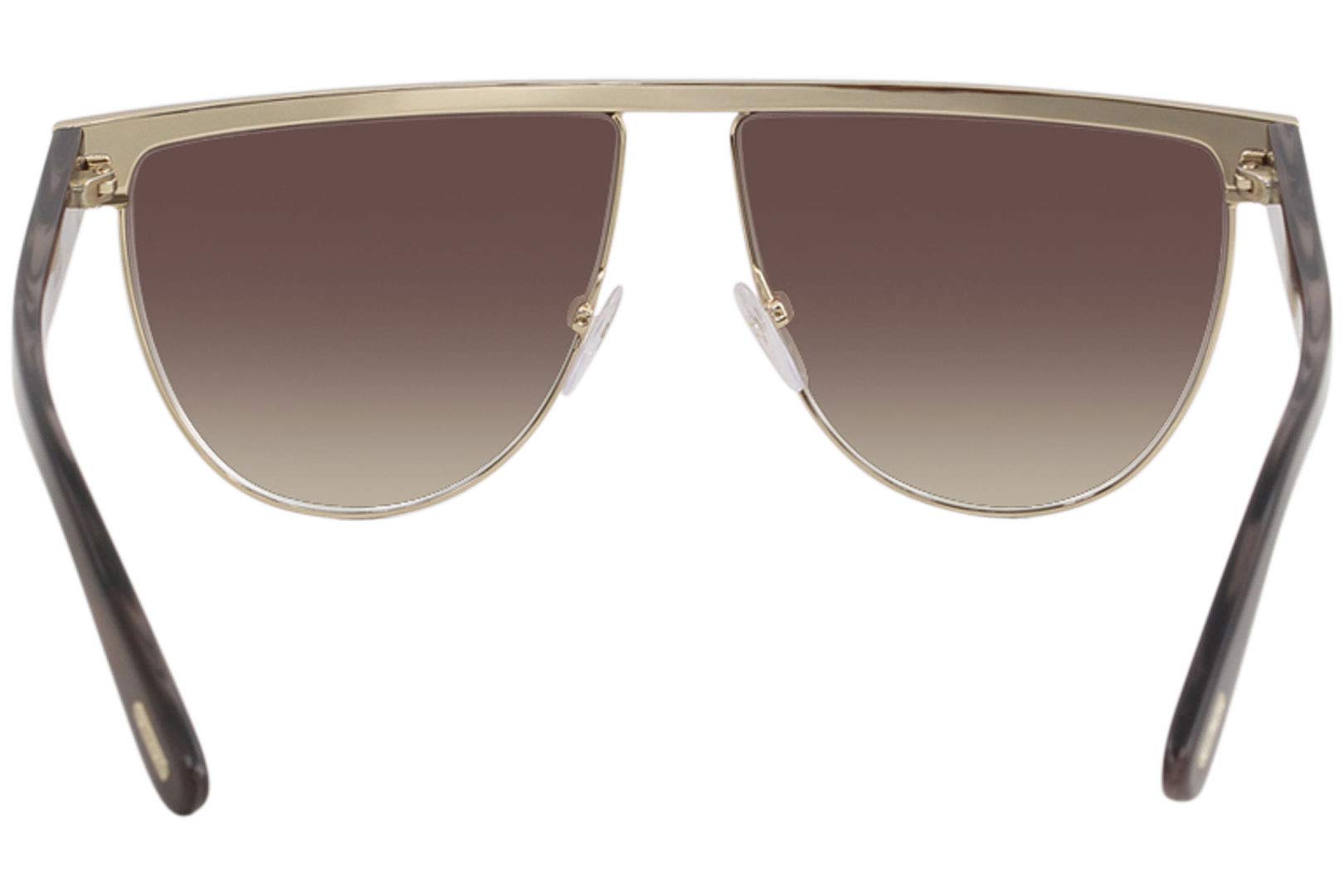 Tom Ford Oval Sunglasses TF570 Stephanie-02 28Z Gold/Rose Havana 60mm FT0570