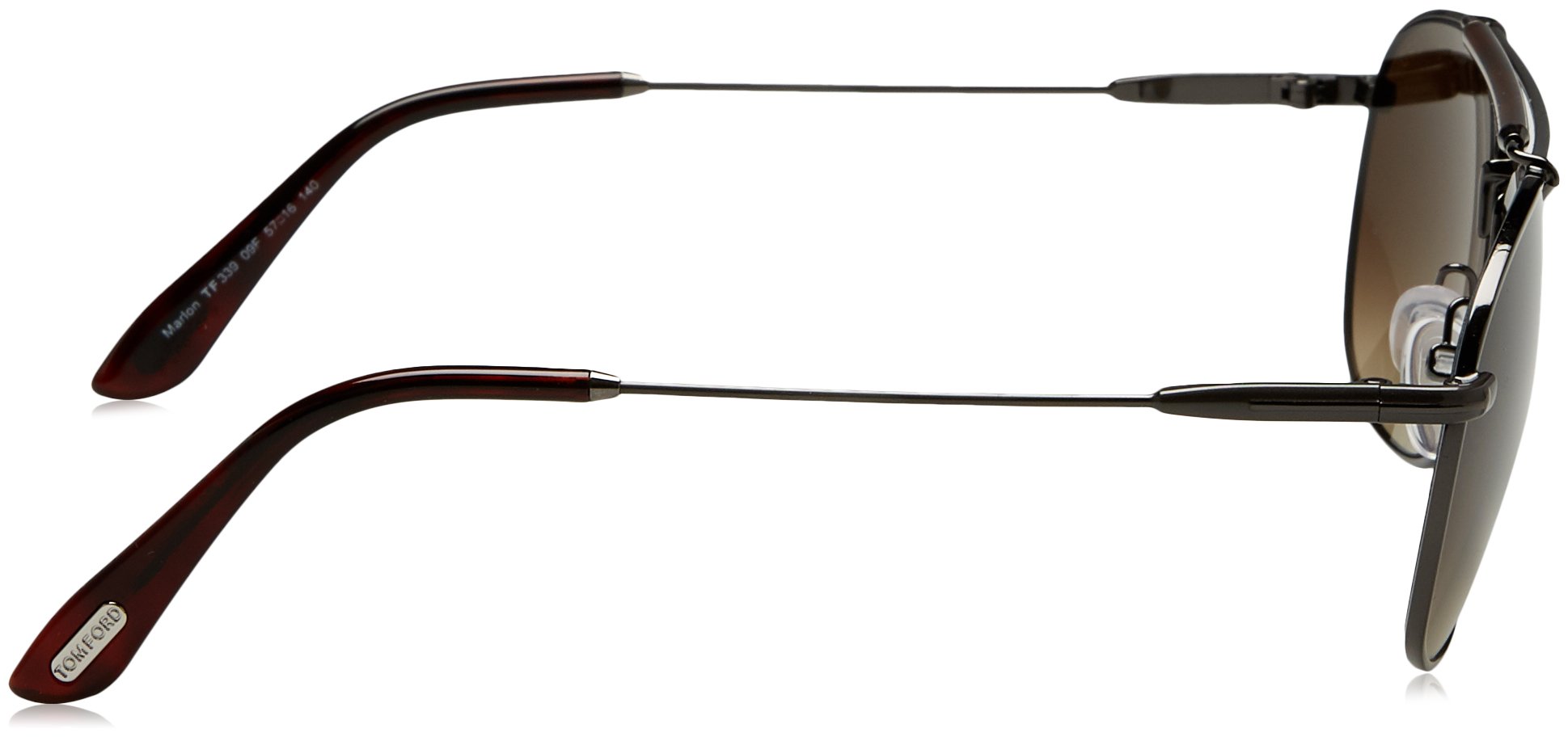 Tom Ford Women's TMF-SUNG-FT0339-09F-57 Designer Sunglasses, Gunmetal