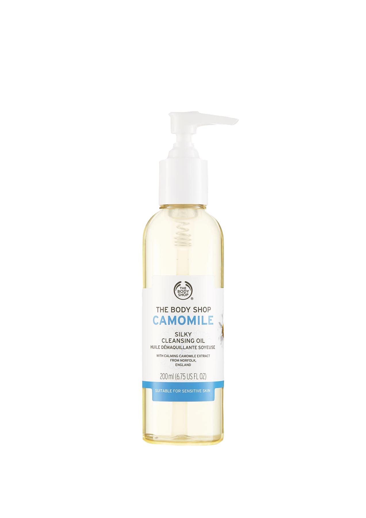The Body Shop Camomile Silky Cleansing Makeup Remover Oil, 6.75 Fl Oz