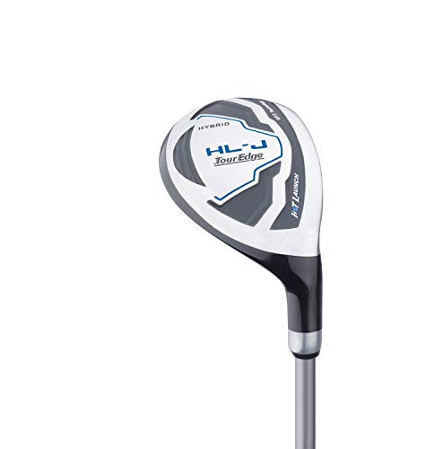 Tour Edge HL-J Junior Complete Golf Set with Bag (Right Hand, Graphite, 1 Putter, 3 Irons, 1 Hybrid, 1 Fairway, 1 Driver 11-14 YRS) Royal Blue