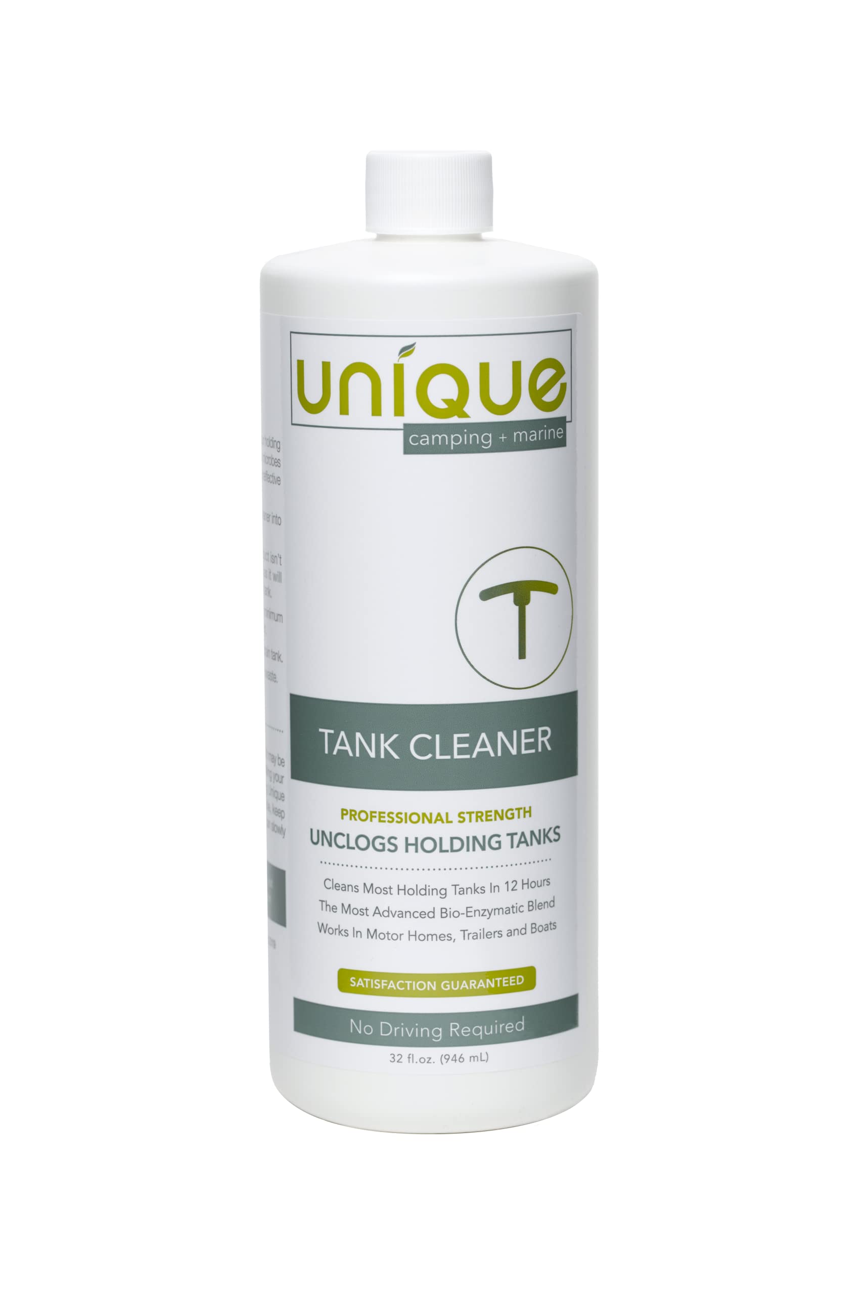 Unique RV Holding Tank Cleaner – 32 oz. | Opens Clogged Black and Gray Tanks in RVs and Boats | Septic and Harbor Safe Formula | Works Overnight to Open Backed-Up Tanks