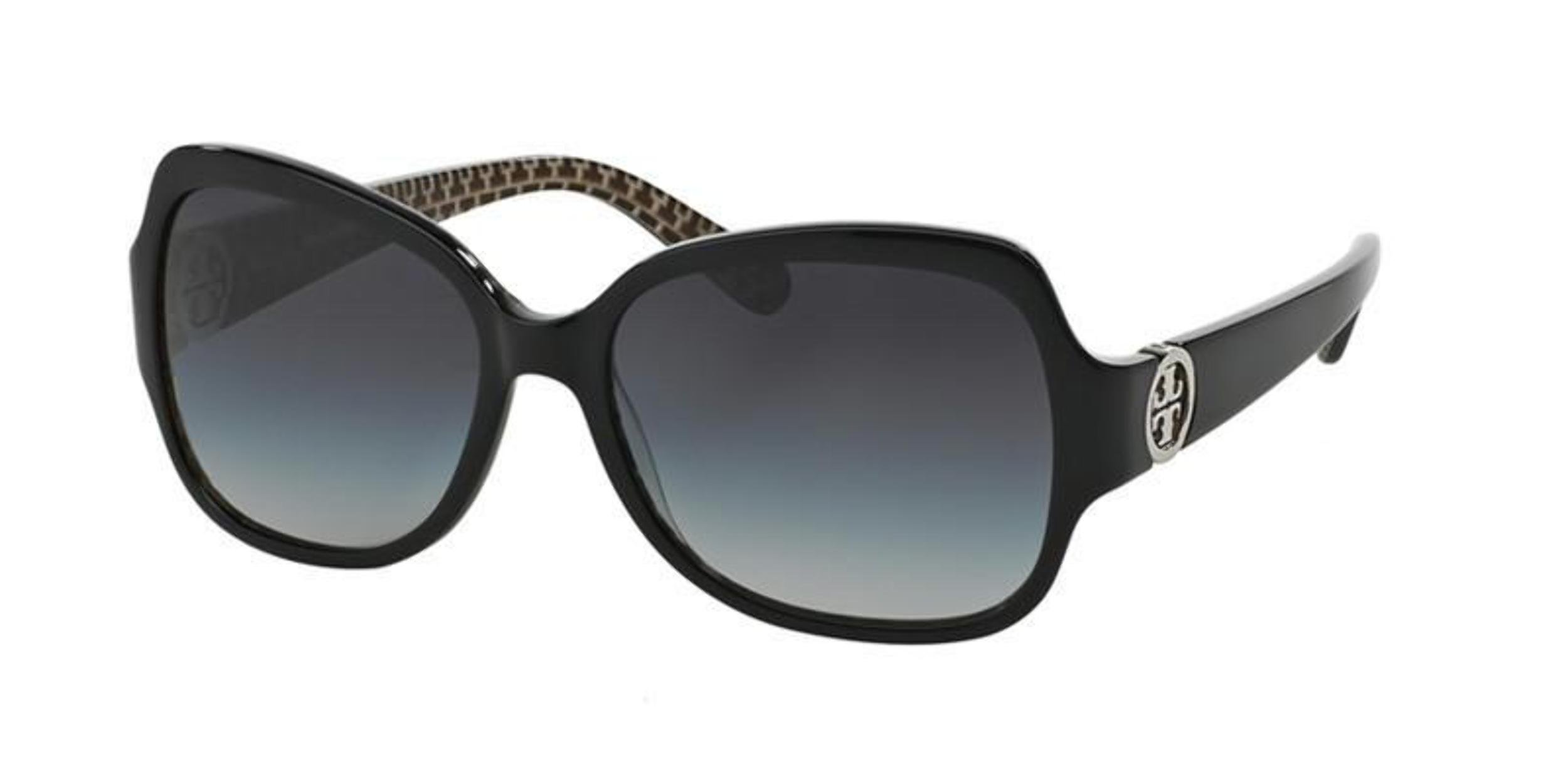 Tory Burch Sunglasses - TY7059 / Frame: Black Stitch Lens: Grey Gradient