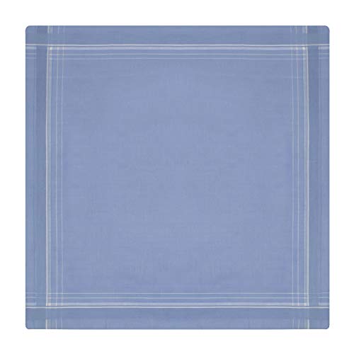 Zenssia Men's Soft Cotton Handkerchiefs Assorted Color with Stripe 6 Piece Gift Set Pattern 5