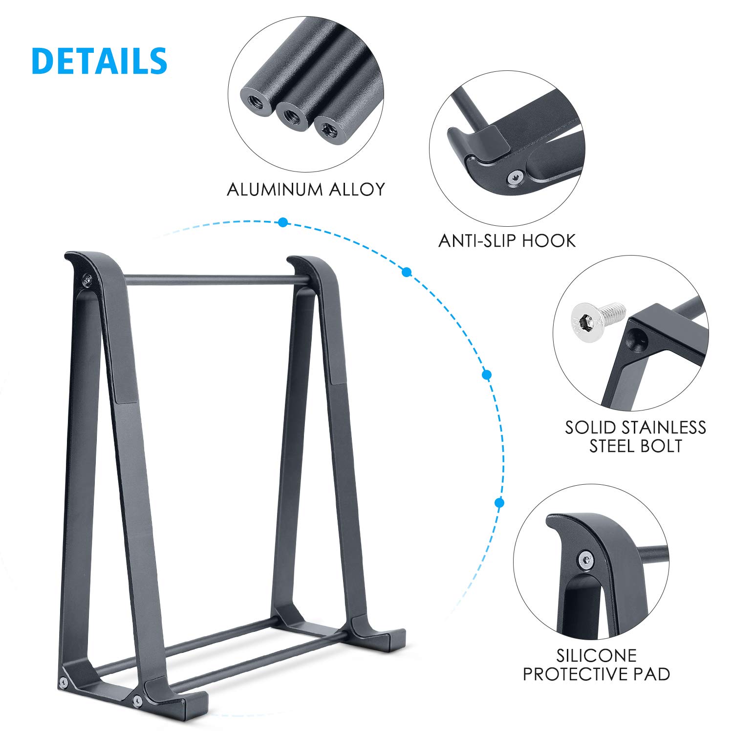 VICOODA Aluminum Laptop Stand, Portable Laptop Desk Holder, Ergonomic Laptops Elevator for Desk 2 in 1 Laptop Vertical Stand, Cooling Better Metal Holder Compatible with 10-17'' Notebook& Tablets