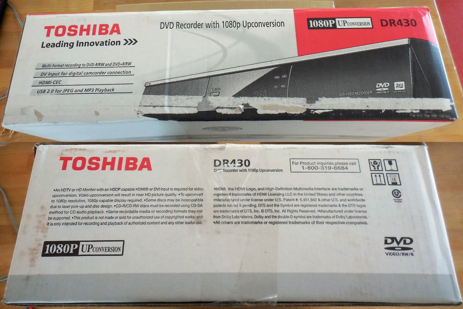 Toshiba DR430 DVD Recorder