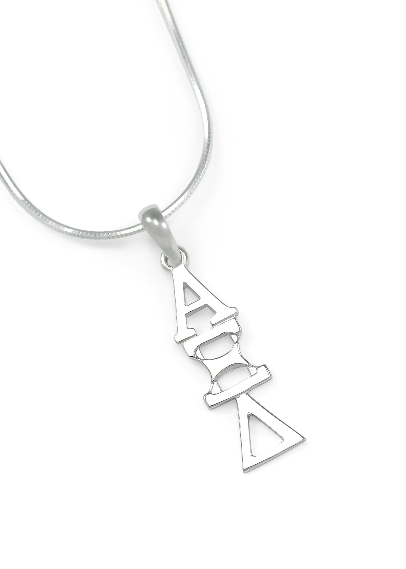 The Collegiate Standard Alpha Xi Delta Sorority Sterling Silver Lavaliere