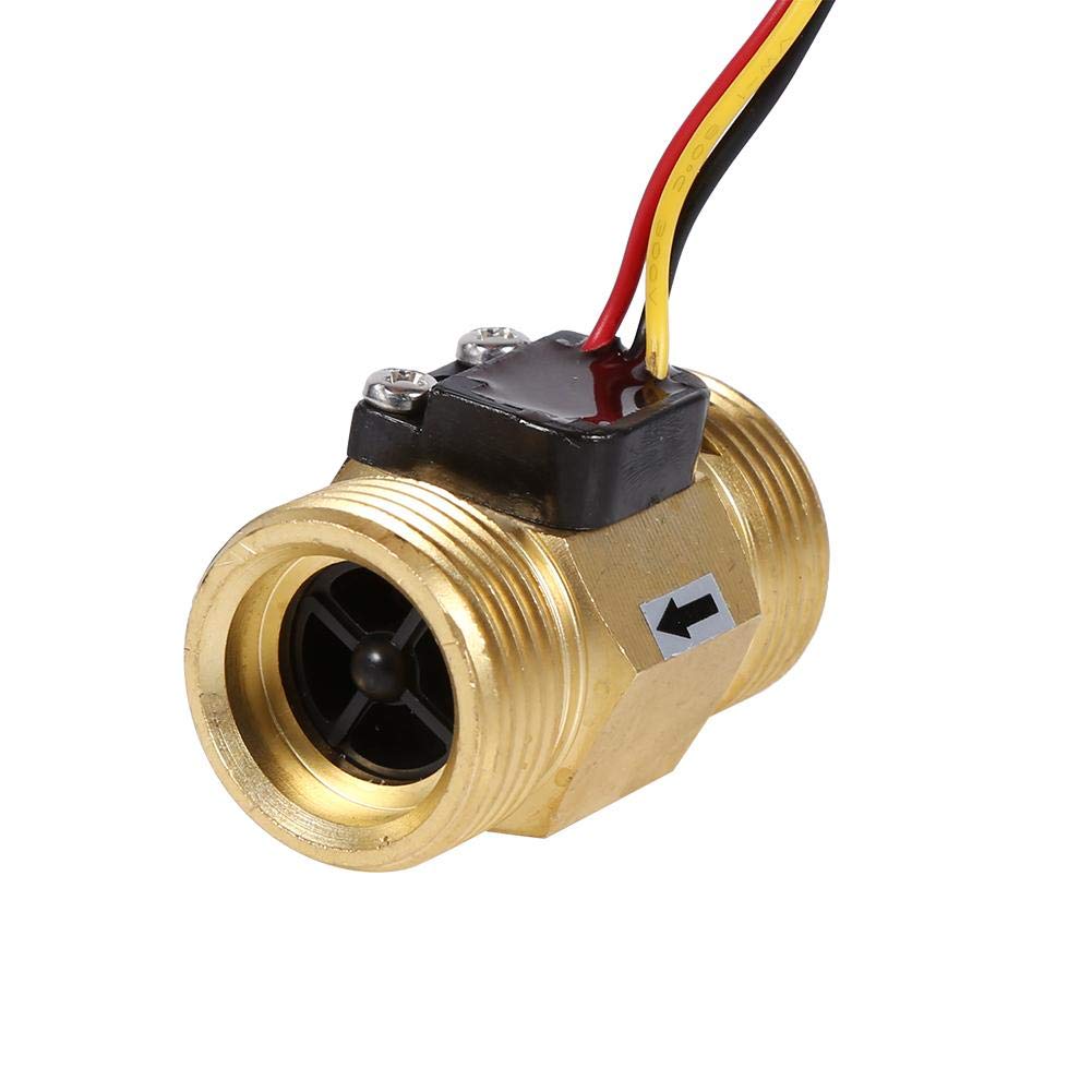 Wytino Water Switch, New Full G3/4" DN20mm Thread Hall Effect Liquid Water Sensor Switch 2-45L/Min
