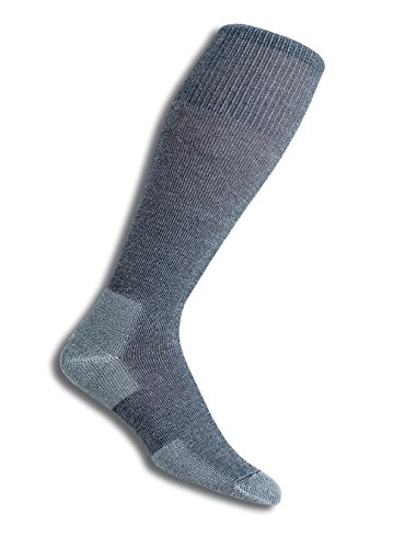 Thorlos ULHO Thin Cushion Ultra Light Hiking Over The Calf Socks, Quarry Grey, Large