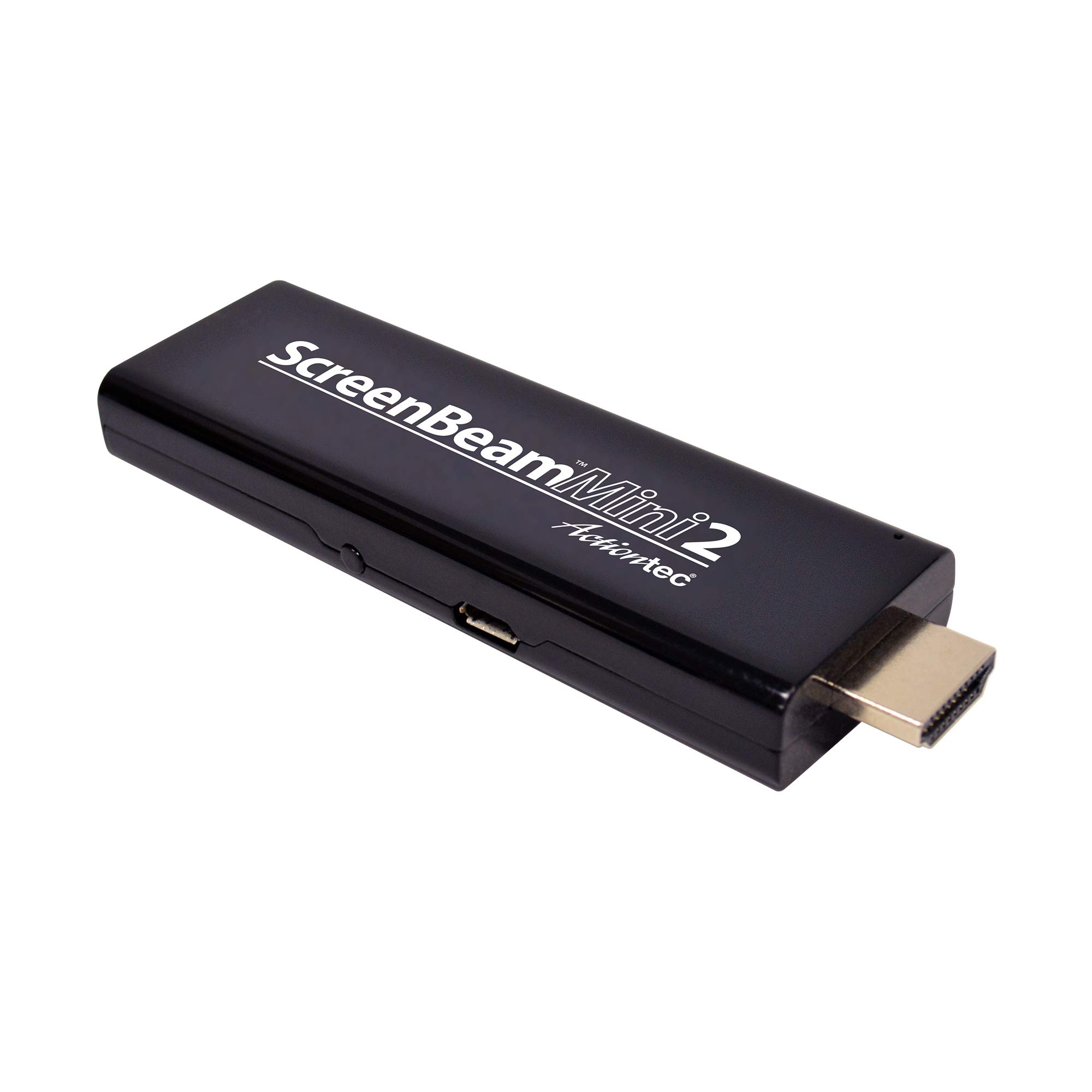 ScreenBeam Mini2 Mobile Wireless Display Adapter with Miracast (SBWD60MBL01) - Mirror Phone Screen to HDTV, HDMI Connector, No Apps Required, Supports Select Microsoft & Android Devices