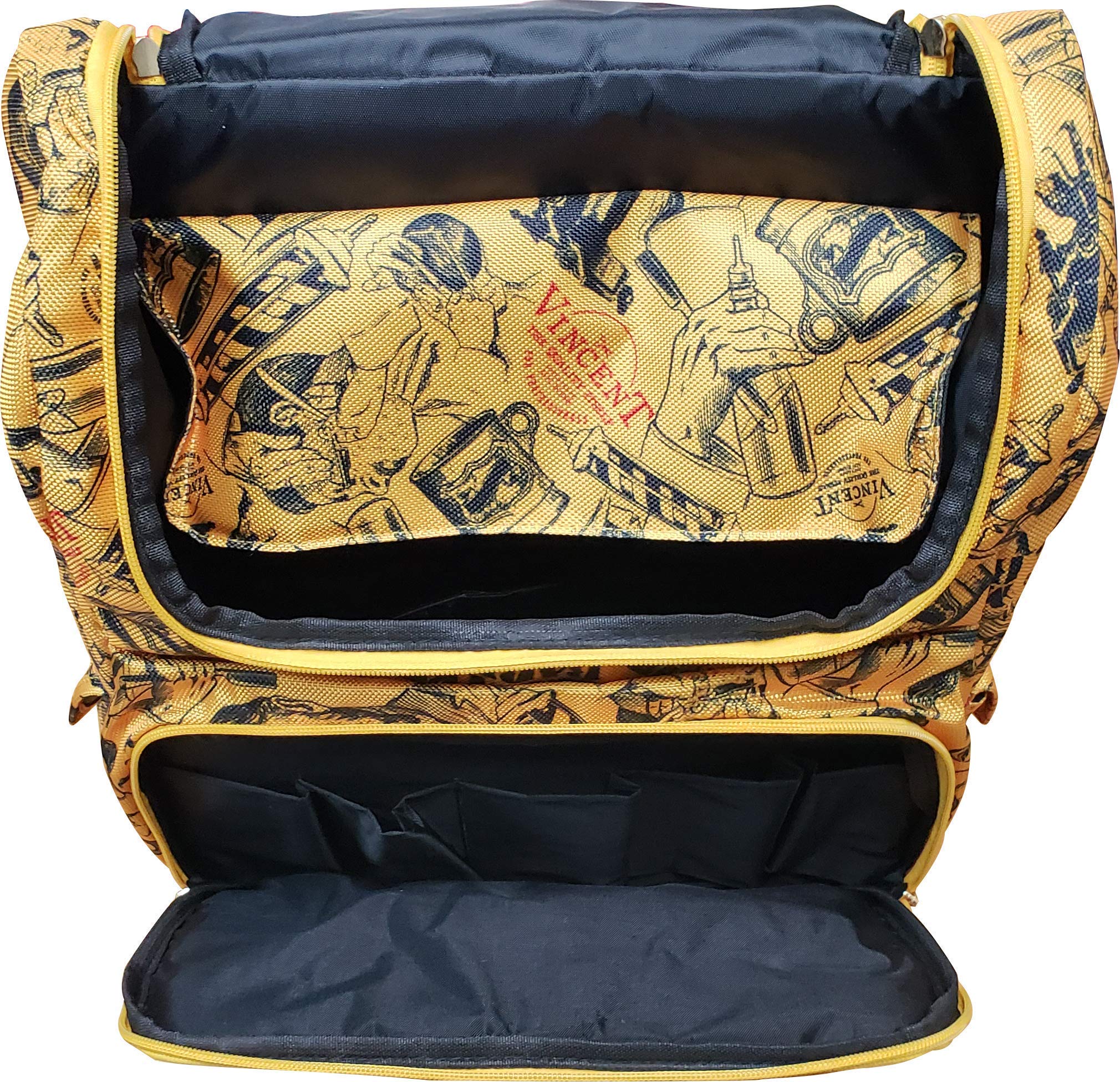 Vincent Master Backpack Travel Stylist Barber Bag (Gold)