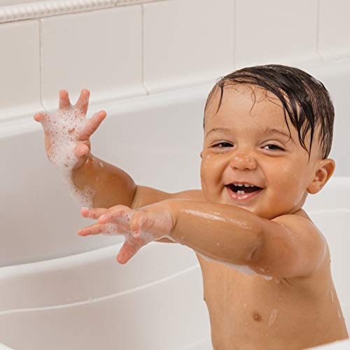 Summer Right Height Bath Tub β Elevated and Spacious Baby Bathtub with Newborn Bath Support β Extended Use Features Include Tubside Seat and Stepstool