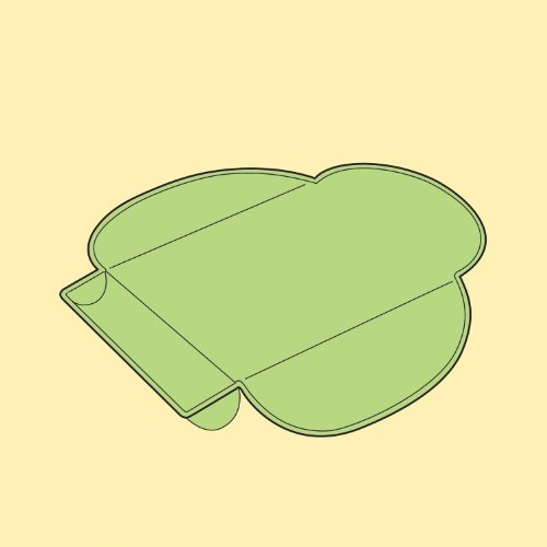 Summer Tiny Diner Portable Placemat, Green