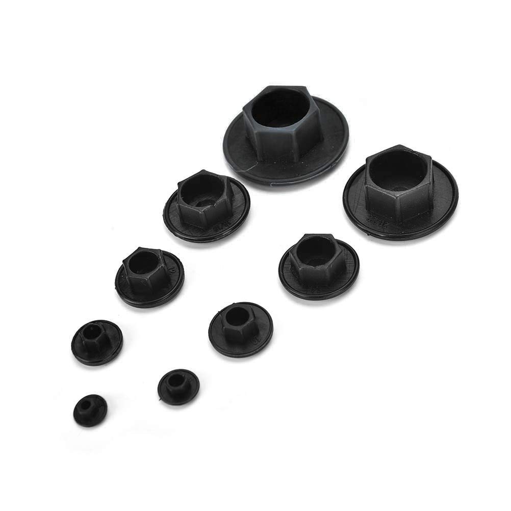 Screw Wholesale 20PCS Black Hex Socket Allen Bolt Screw Nut Hexagon Head Cover Cap Protector Fasteners Screws Covers Caps M5-12 - (Size: M6)