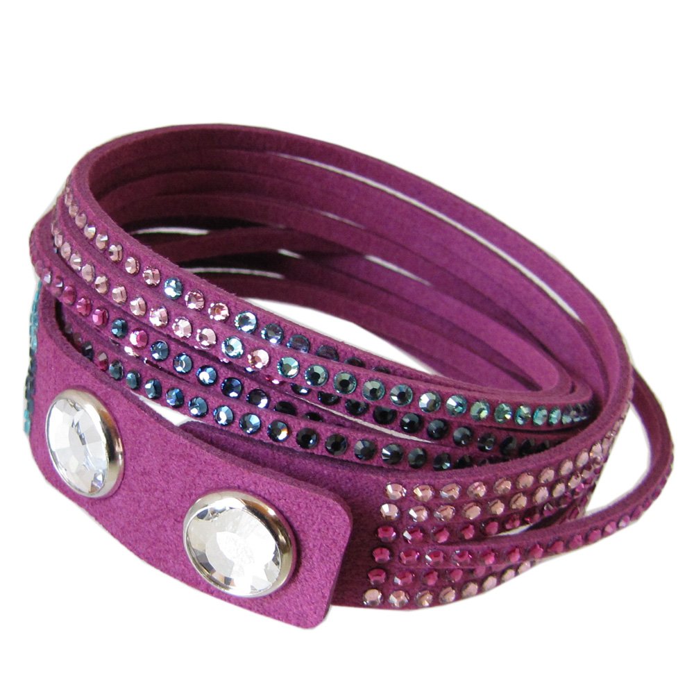 SWAROVSKI Slake Fuchsia 2 in 1 Ladies Bracelet 5202465