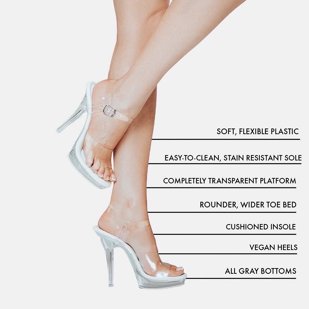 The Shoe Fairy Olympian Clear Bikini Fitness Competition Heel (us_footwear_size_system, adult, women, numeric, medium, numeric_6)