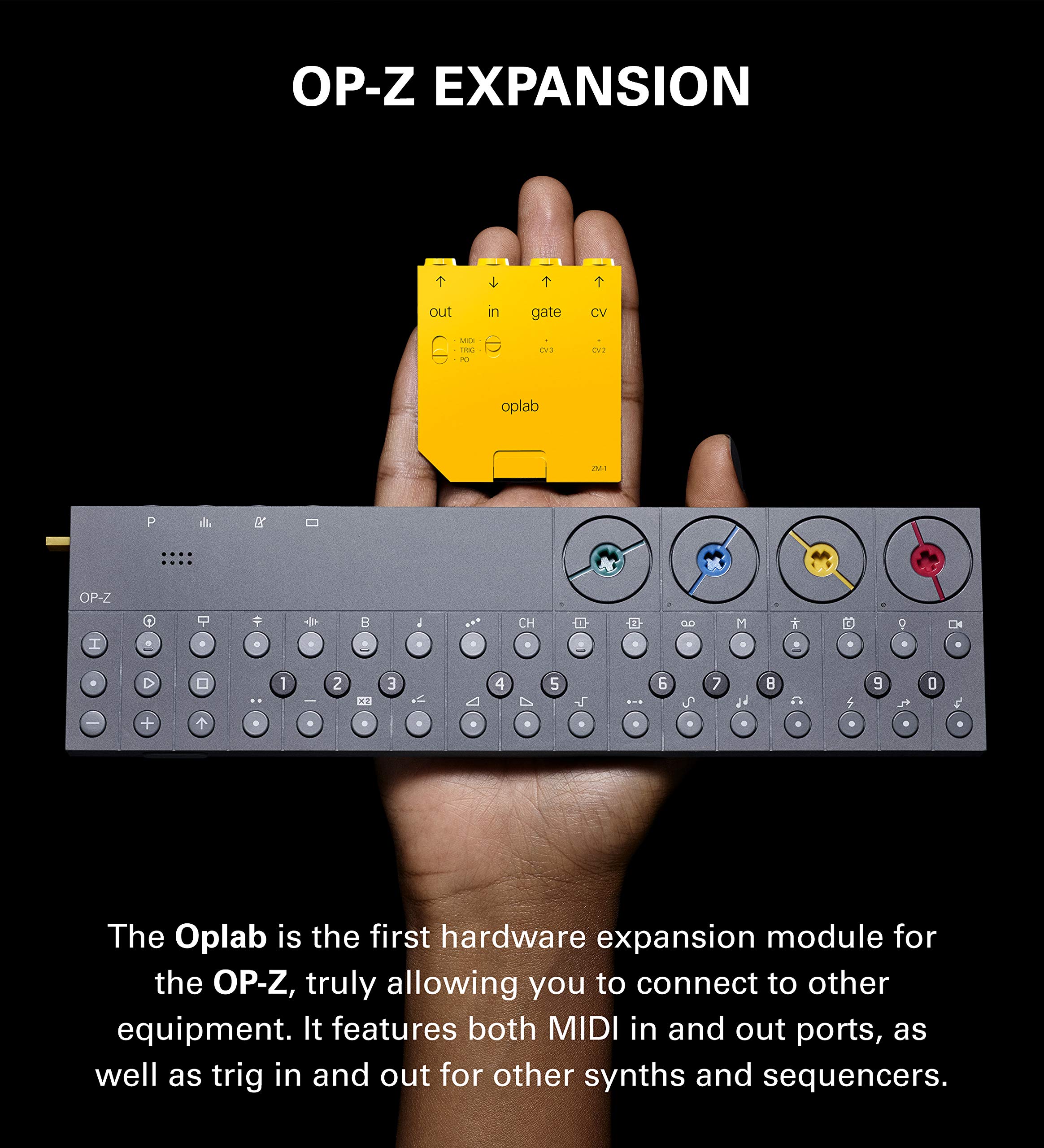 teenage engineering ZM-1 oplab module expansion accessory kit for OP–Z portable synthesizer and multimedia sequencer