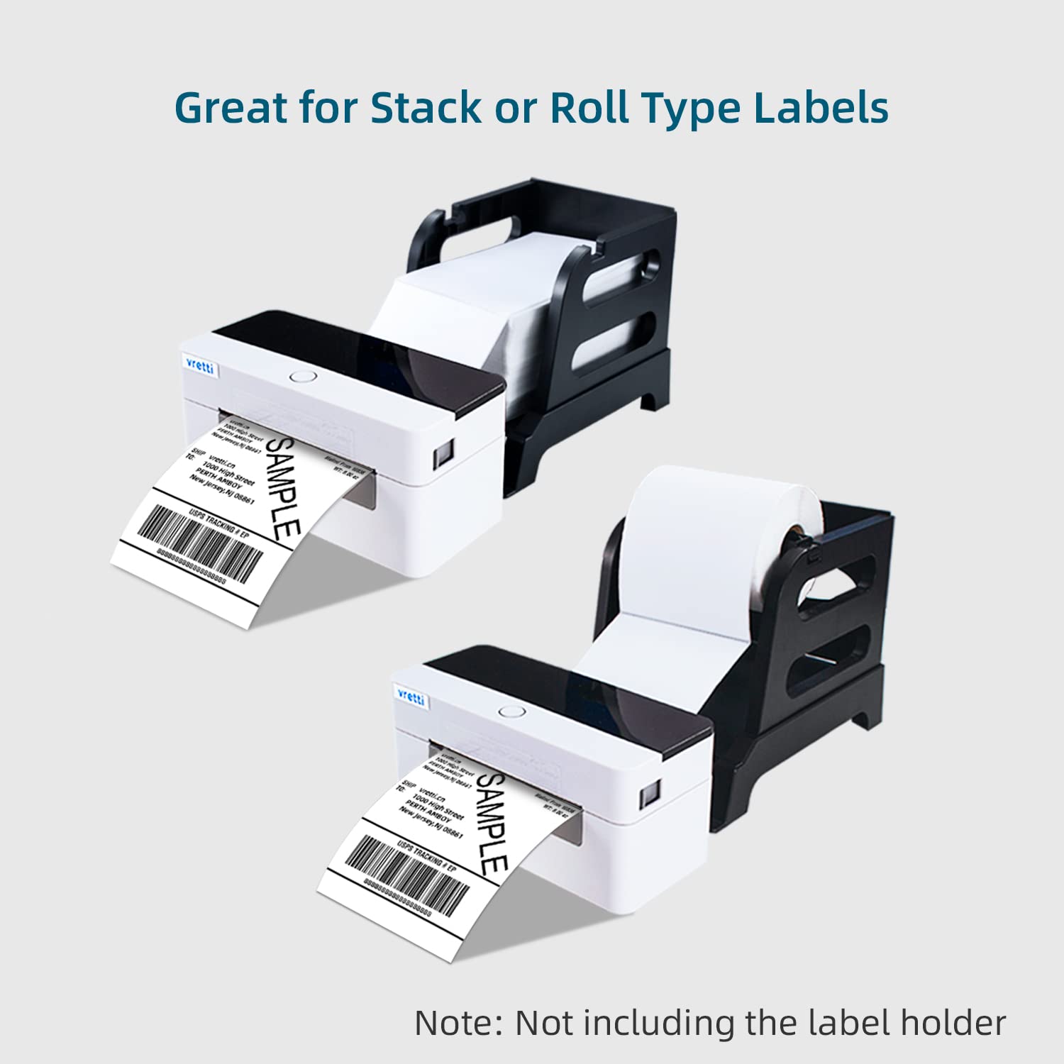 vretti Thermal Label Printer, Thermal Shipping Label Printer for Shipping Packages & Small Business, 4x6 Label Printer Compatible with iPhone Android Window Mac USPS UPS Amazon