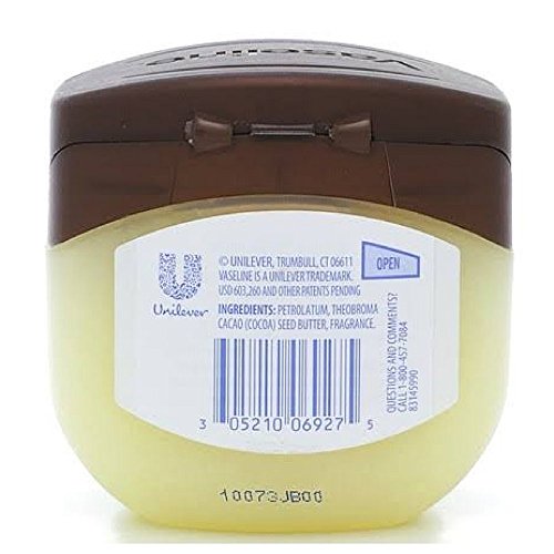 Vaseline Rich Conditioning Petroleum Jelly, Cocoa Butter 7.5 Oz,Pack of 7