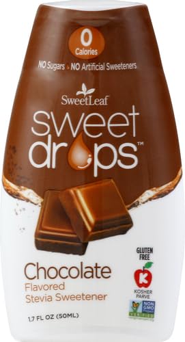 SweetLeaf Sweet Drops Liquid Stevia Sweetener, Chocolate, 1.7 Ounce