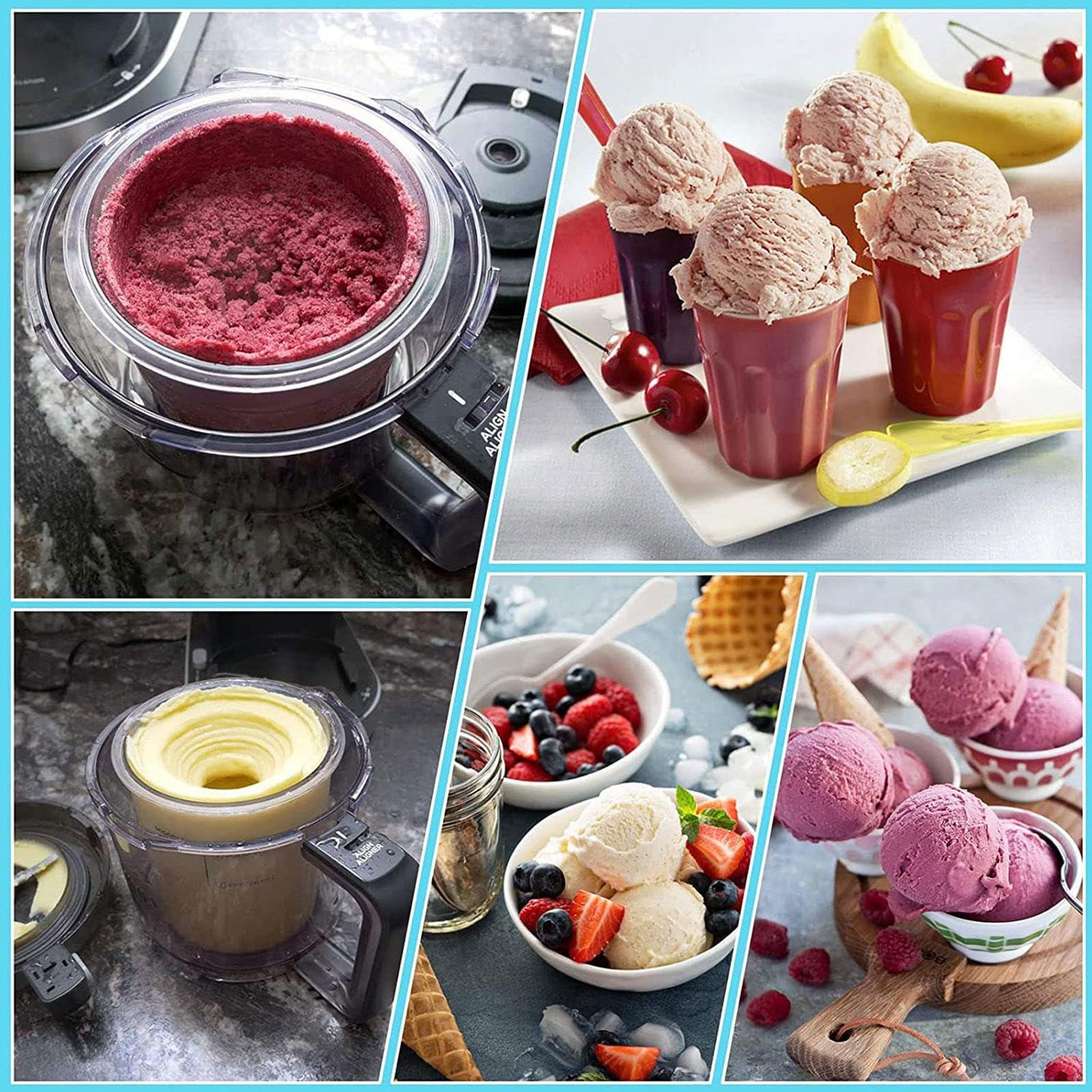 VRINO Creami Deluxe Pints, for Ninja Creami Containers,24 OZ Ice Cream Pint Airtight and Leaf-Proof Compatible NC500,NC501 Series Ice Cream Maker