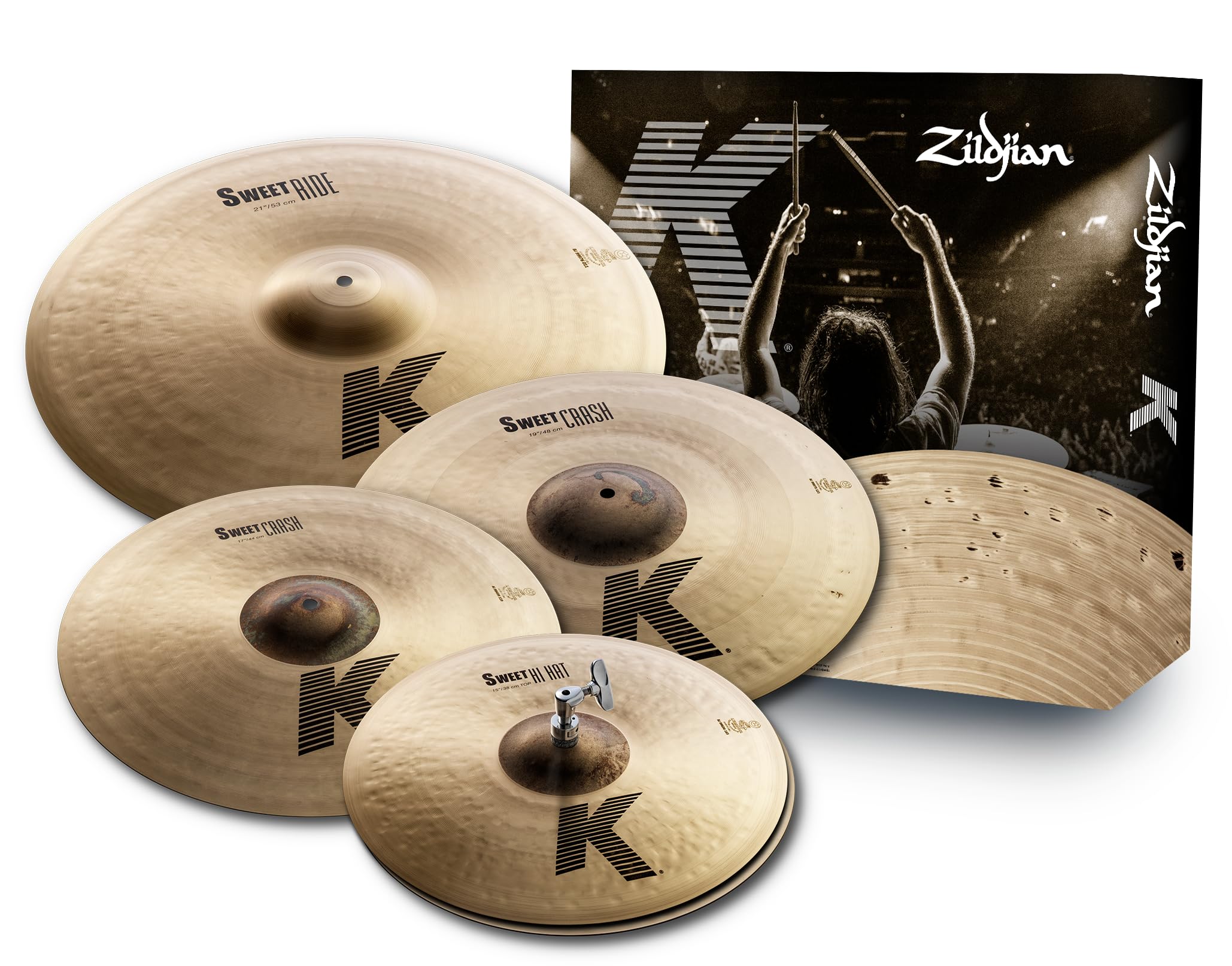 Zildjian K Sweet Cymbal Set - 15/17/19/21 inch