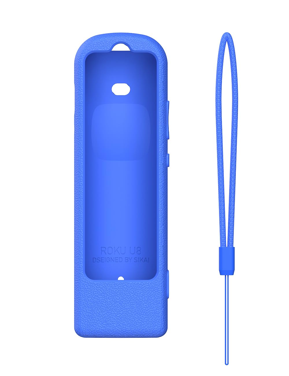 Silicone Remote Case for Roku Voice Remote Pro,Select Series 4K/lus Series 4K TVs 2024,RCS01R Shockproof Protective Cover for Ultra(2019-2011) with Lanyard for Streaming Stick 4K+ Remote(Blue)