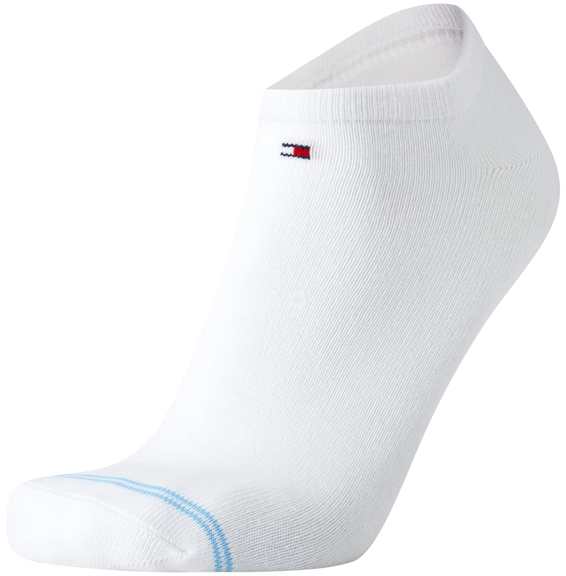 Tommy Hilfiger Men's 5 Pair Casual Liner Sockshosiery, white, Shoe Size 7-12