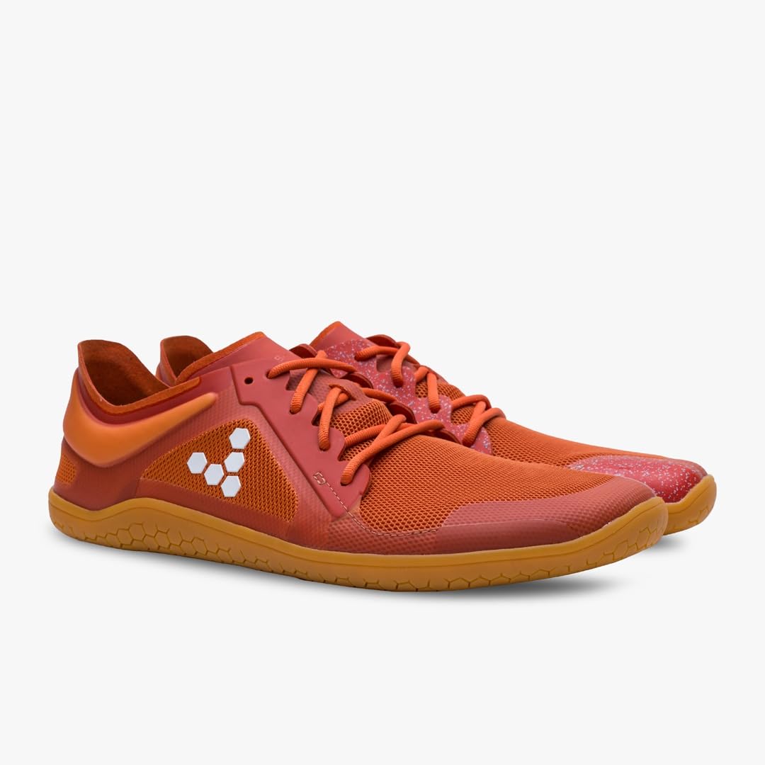 Vivobarefoot Primus Lite III, Womens Vegan Light Breathable Shoe with Barefoot Sole Rust