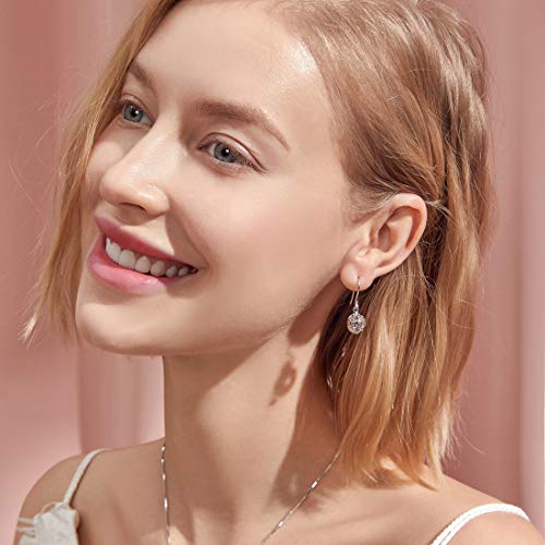 SA SILVERAGE Sterling Silver Dangle Earrings Hollow Filigree Ball Earrings Round Drop Earrings Women's