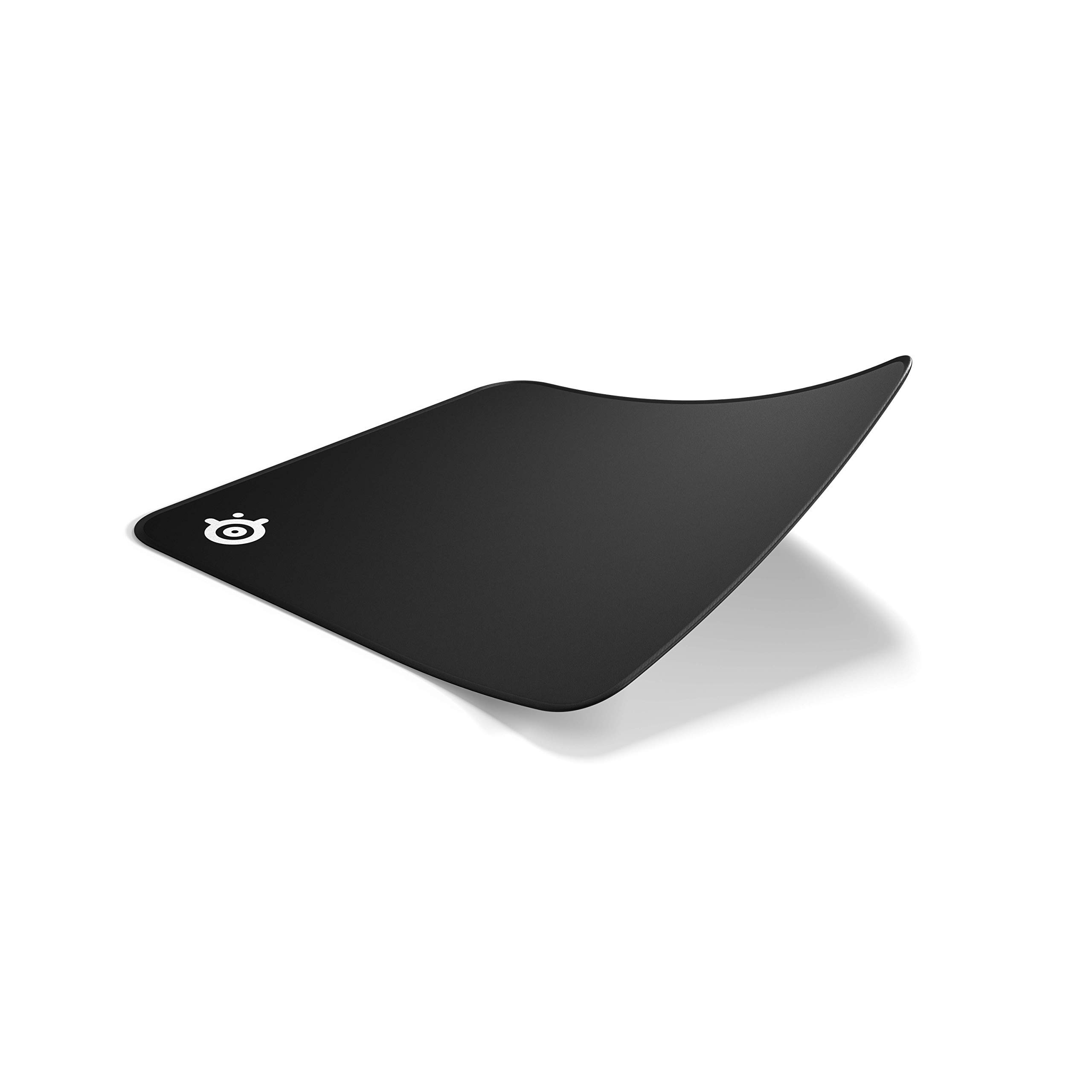 SteelSeries QcK Gaming Surface - Medium Stitched Edge Cloth - Extra Durable - Optimized For Gaming Sensors - Black (Renewed)