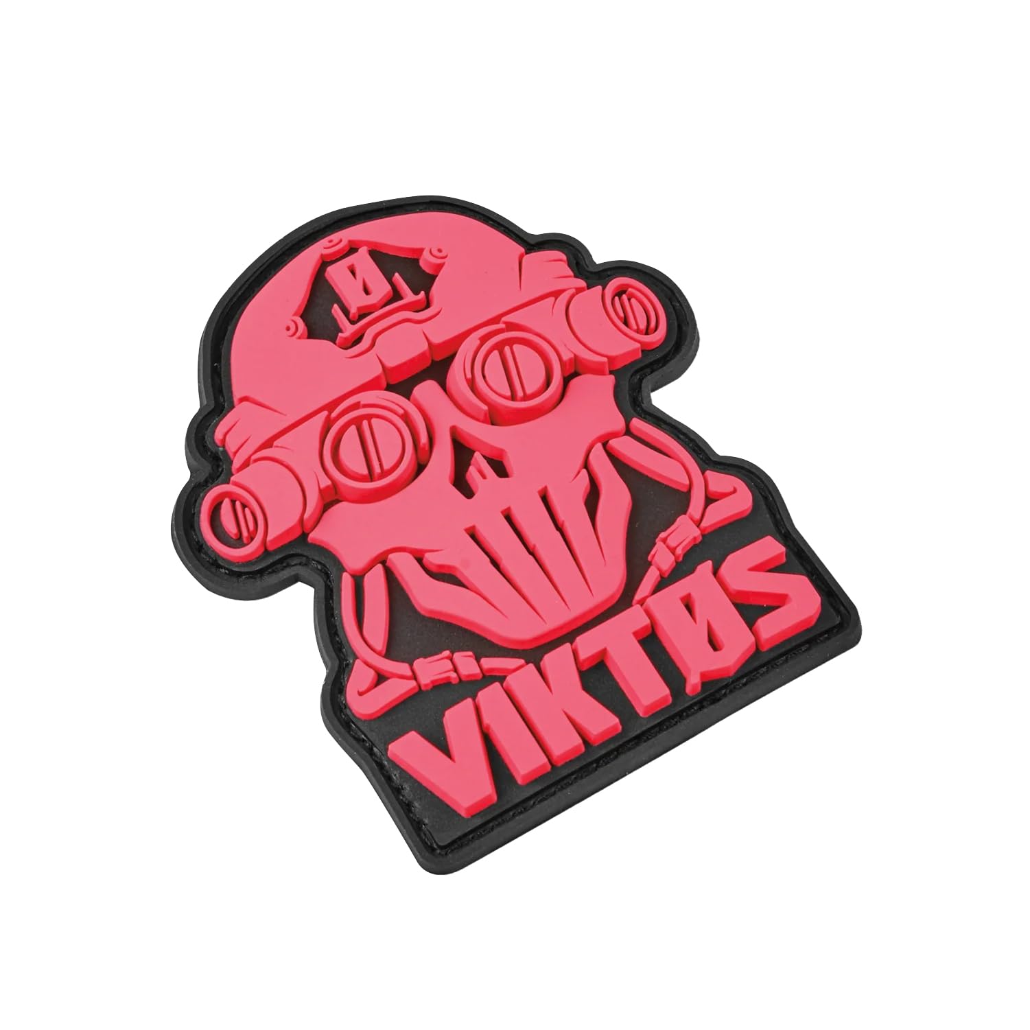 VIKTOS Four Eyes Moralpha Patch Applique Badge with Hook and Loop Backing for Caps, Backpacks, Vest, Harness - 2.5"Hx2"W, Pink