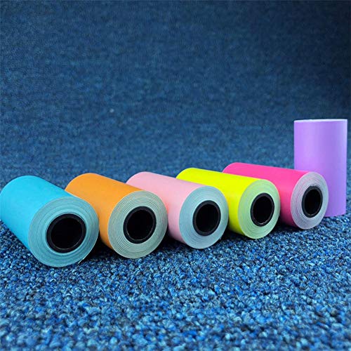 Thermal Printer Paper, Color Thermal Paper Sticker Paper Printer Paper (Pink)