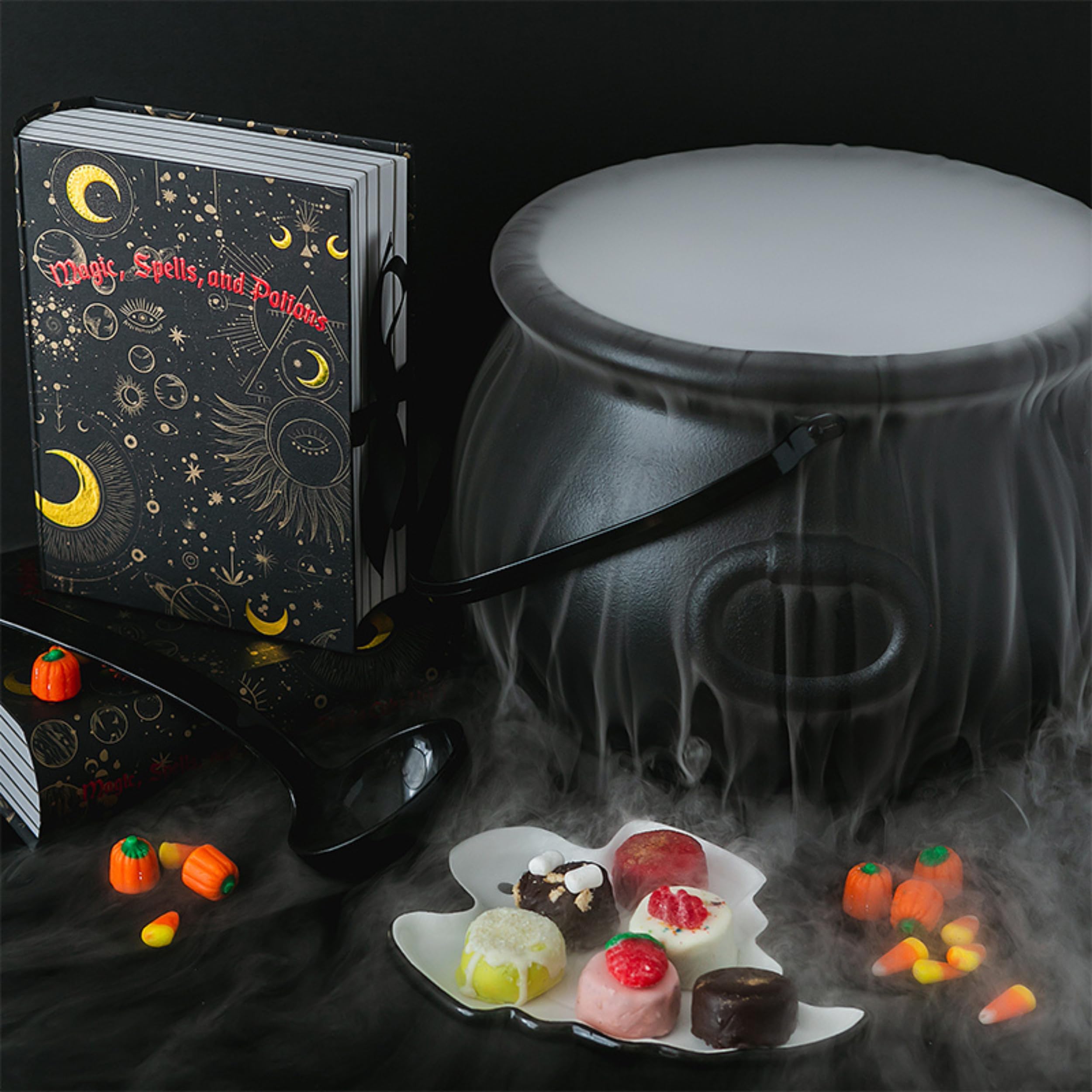 SendaCake Enchanted Spell Book Gift Box - Flying Bat Surprise & Delicious Cakes for Delivery - Gift for All Ages & Ideal for Halloween