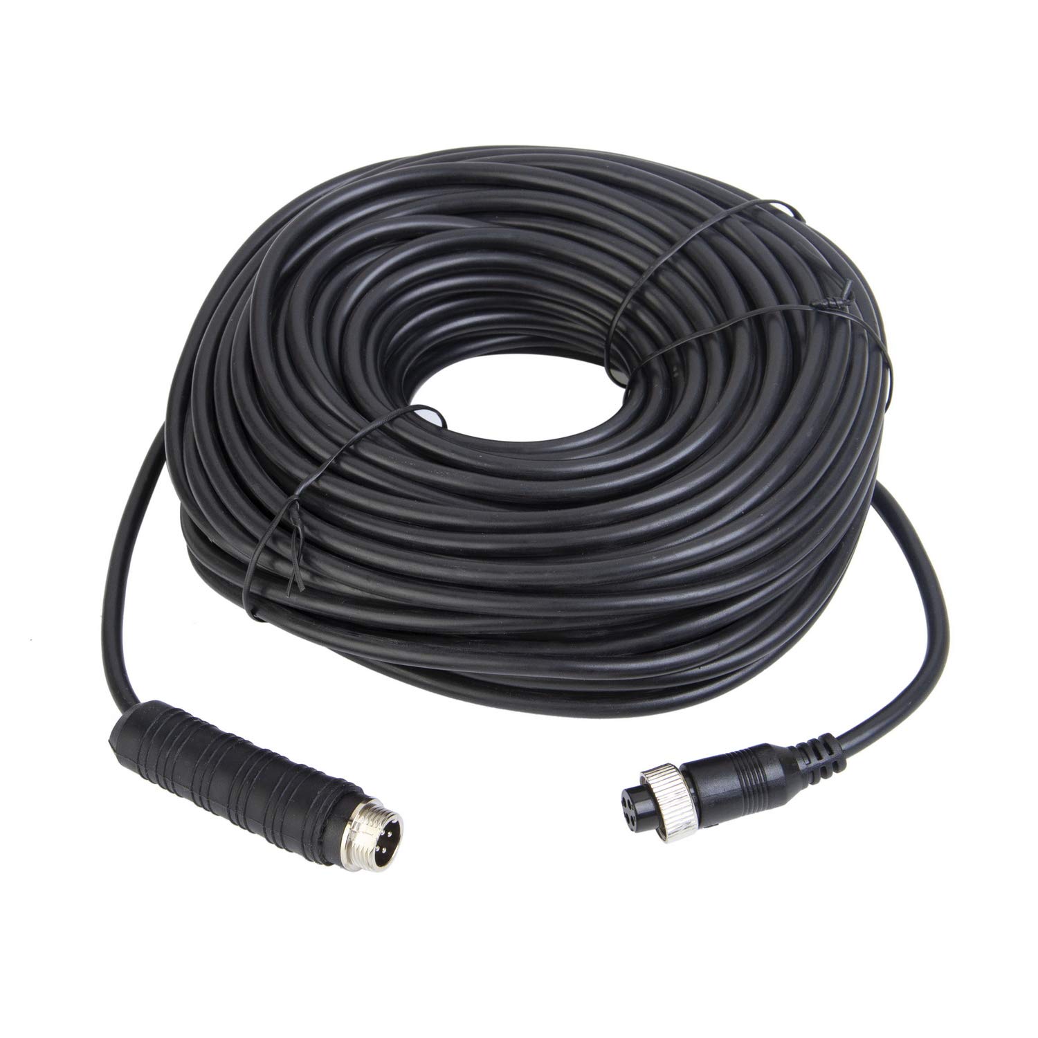 Xenocam 16FT 5M Car Video Extension Cable 4-Pin Aviation Waterproof Shockproof for CCTV Rearview Camera Truck Trailer Camper Bus Motorhome Vehicle Backup Monitor System
