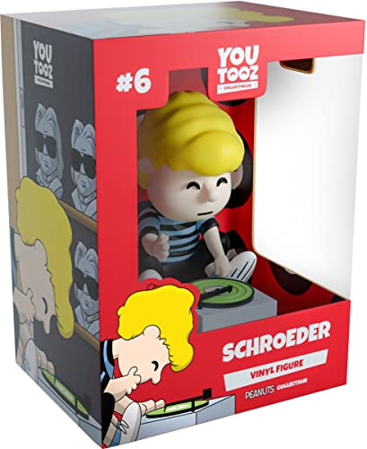 Youtooz Schroeder Peanuts Figure, 3.5" Youtooz Peanuts Figures - Schroeder with Record Player Figure - Youtooz Peanuts Collection