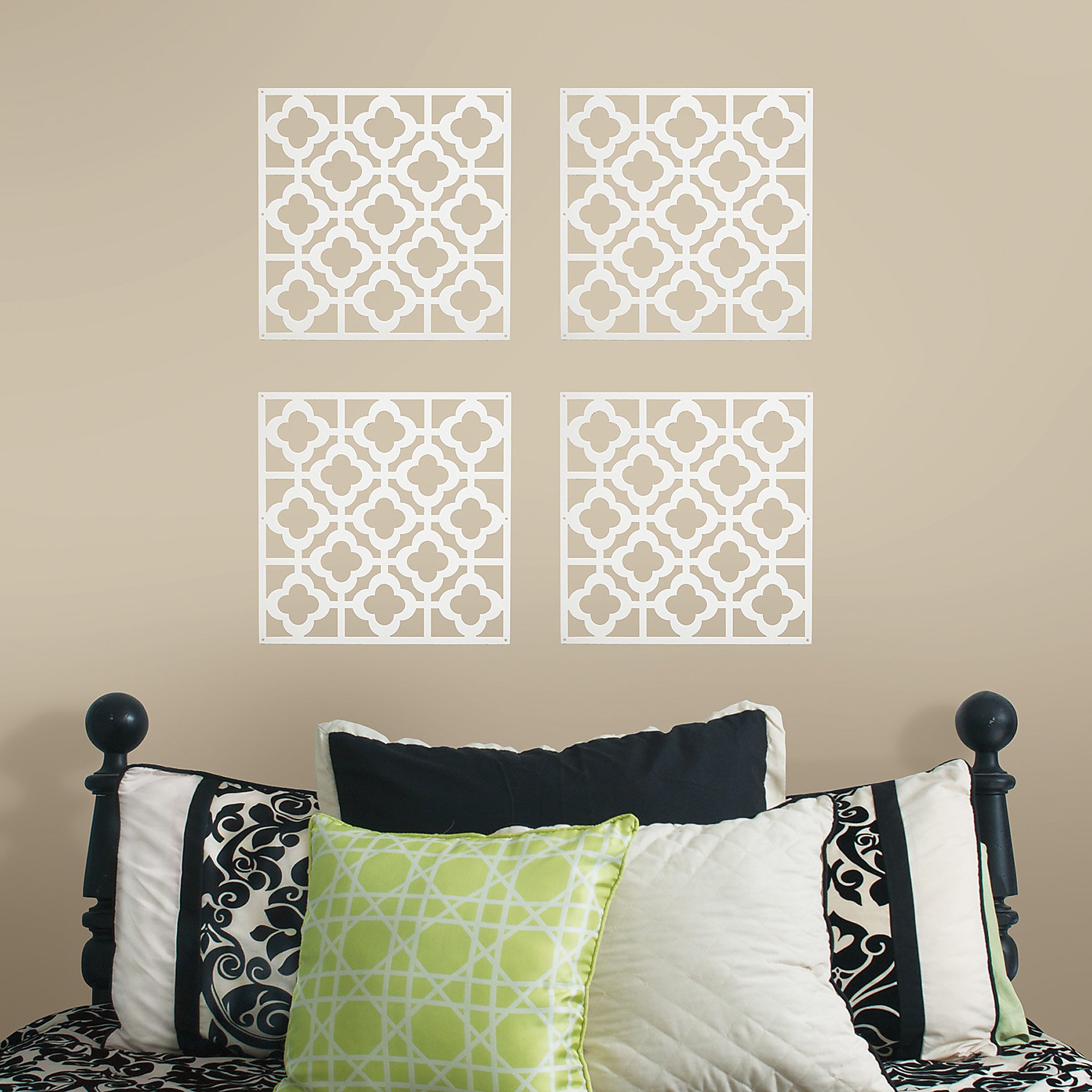 Wall Pops WPP0275 Honeycomb Decorative Hanging Room Division Panels , White