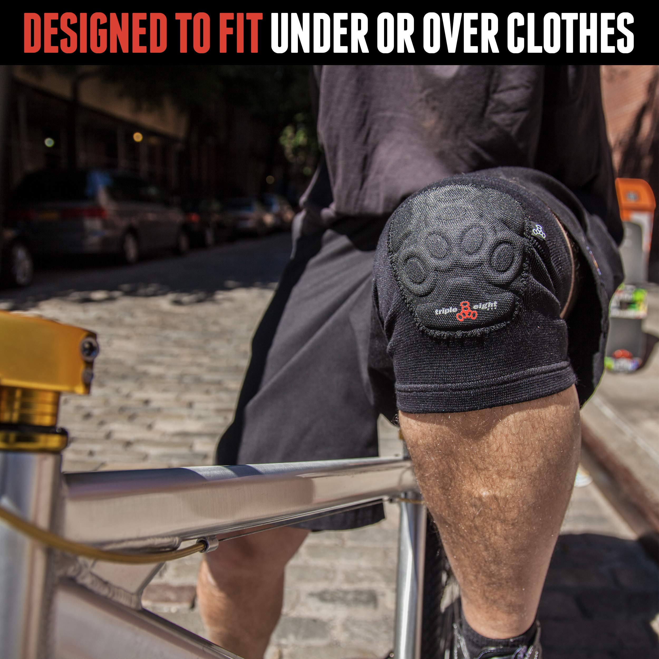 Triple Eight Covert Knee, Large , Black